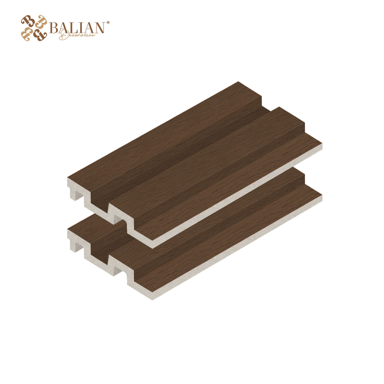 Balian Wall Panel Elevate Hollow 1 | Toasty Cedar - Balian Decorative