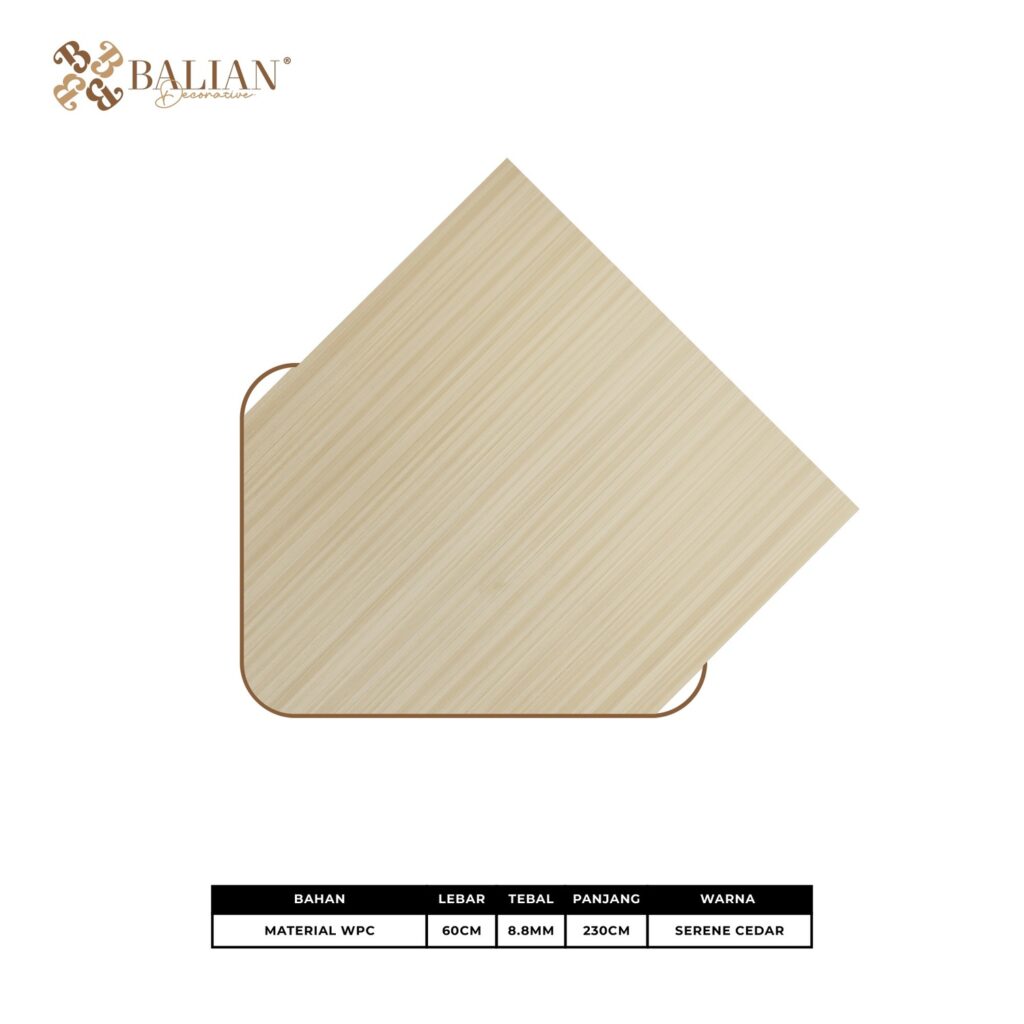 Balian Wall Flat Wall Panel | Serene Cedar - Balian Decorative